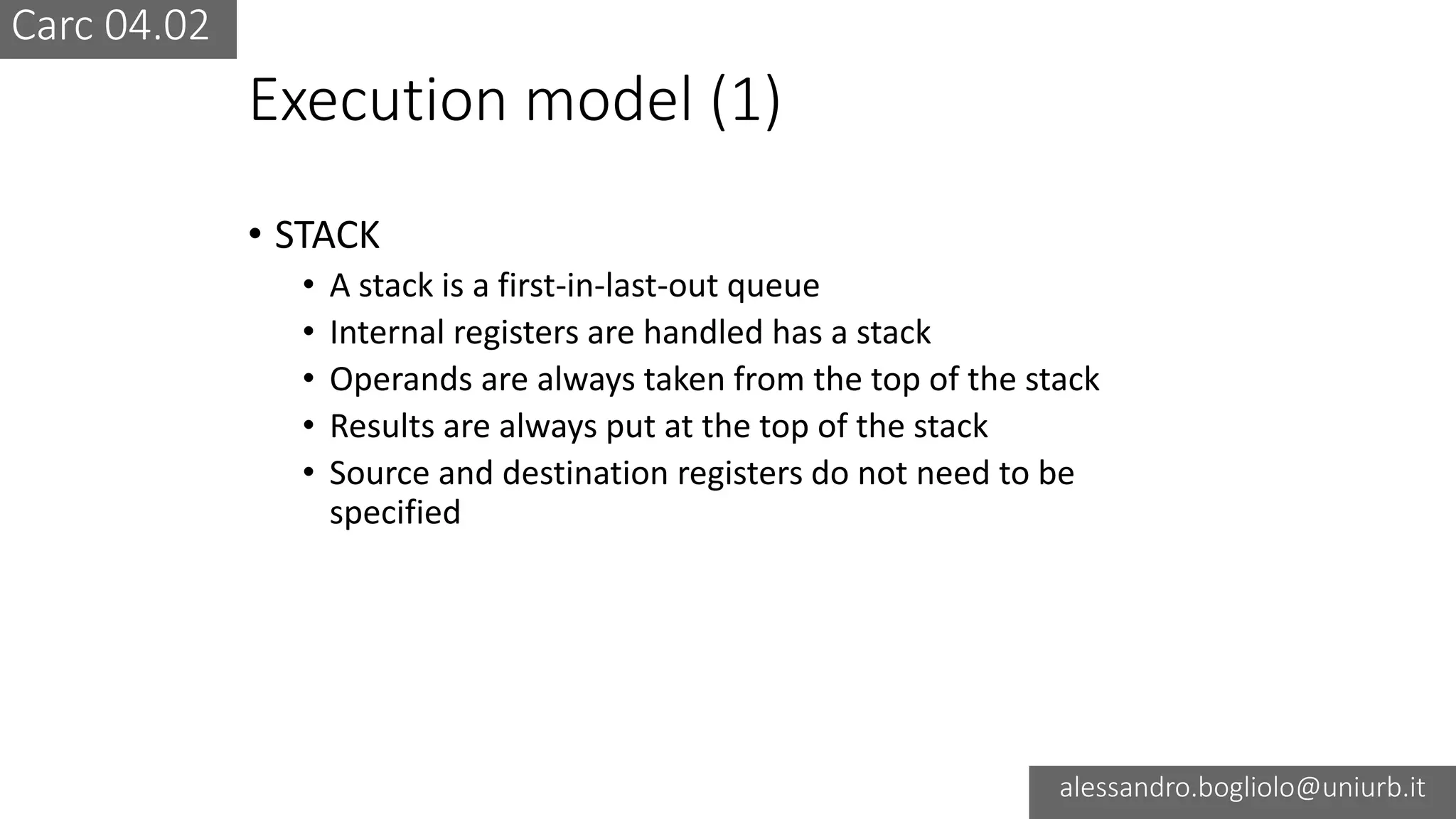 Carcmooc 04 02 Instruction Set Architecture Ppt