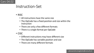 CArcMOOC 04.02 - Instruction Set Architecture | PPT