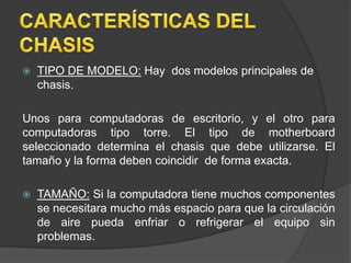 Carcasa, torres, chasis o caja | PPTX