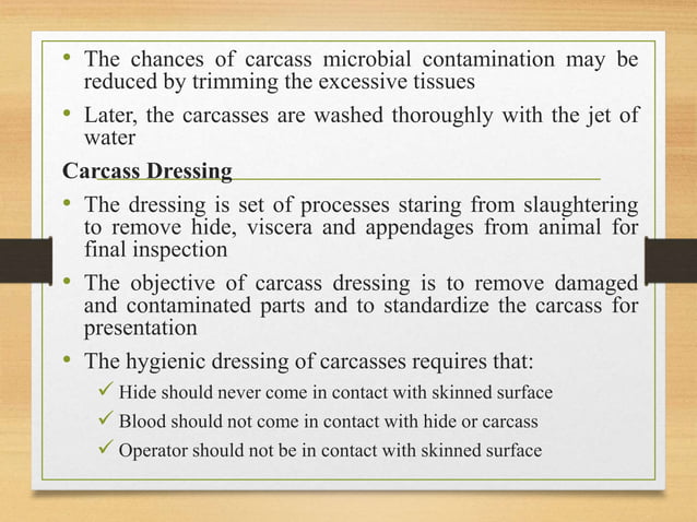 Carcass Dressing.ppt | Lung and Respiratory Health | Diseases and ...