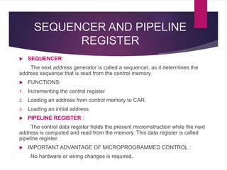 Microprogrammed Control Unit | PPTX