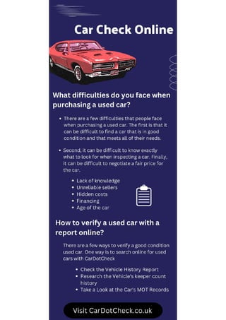 DVLA Car Check | PDF