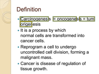 Carcinogenesis | PPTX