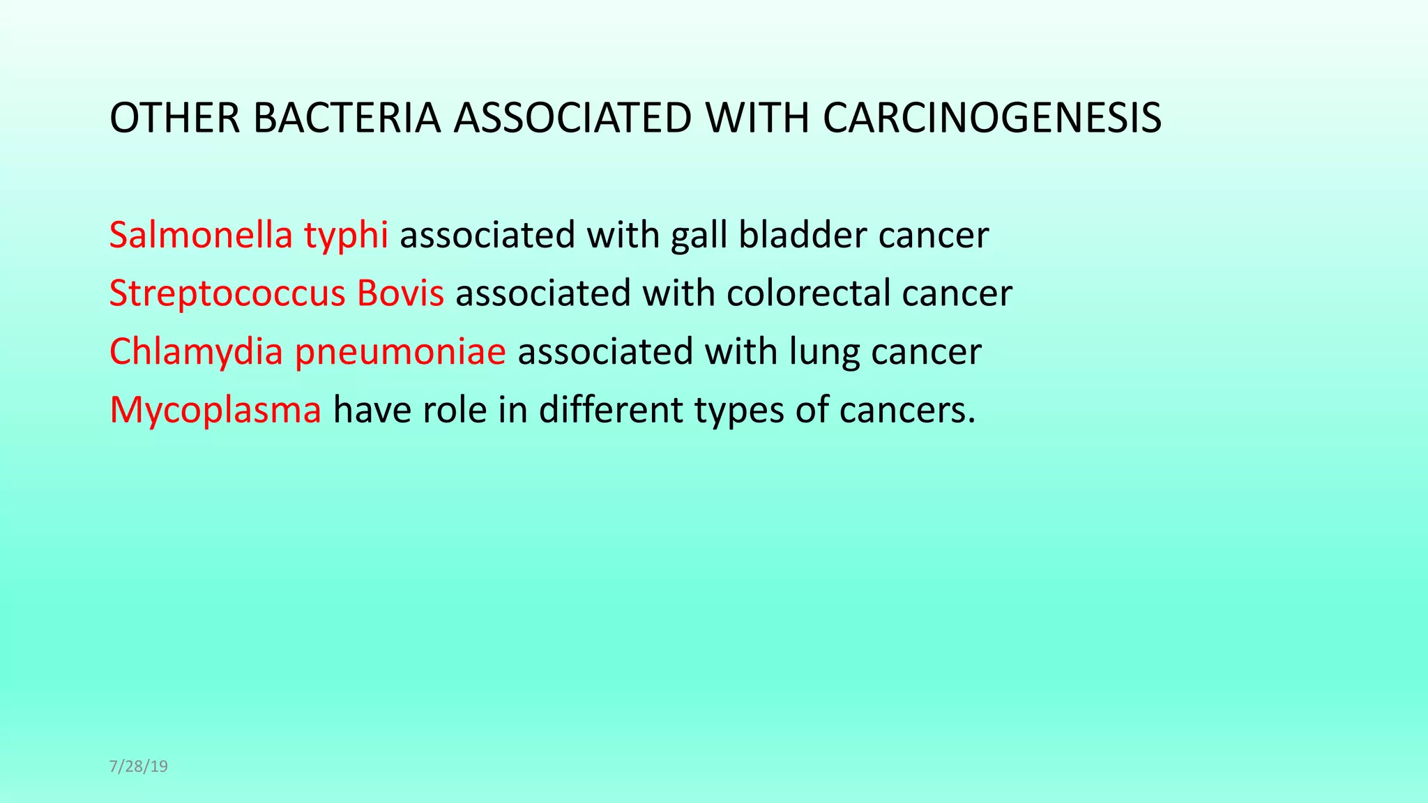 chemical and microbial Carcinogenesis | PPT