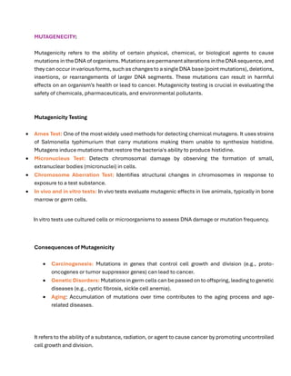 Carcinogen, Carcinogenicity,Mutagen, Mutagenecity, Potentially ...