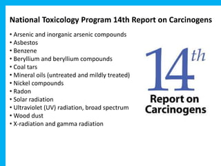 A presentation on Carcinogens | PPTX