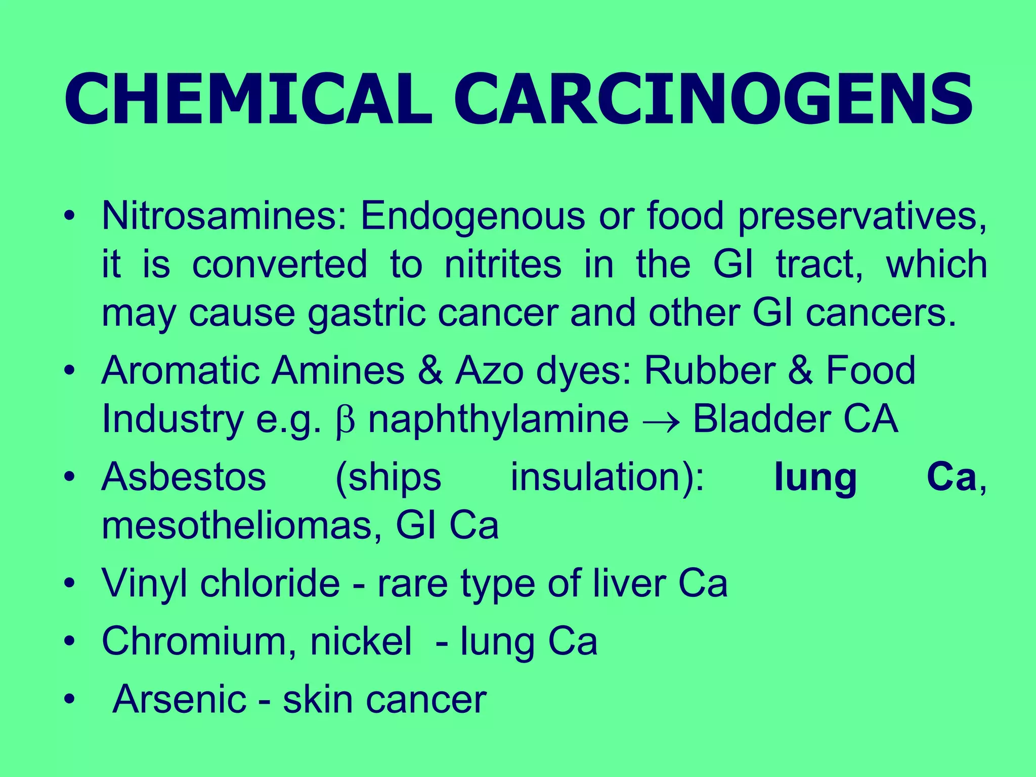 Carcinogens | PPT