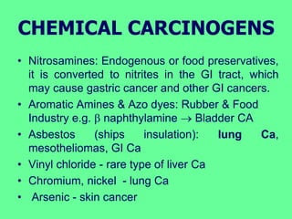 Carcinogen Examples