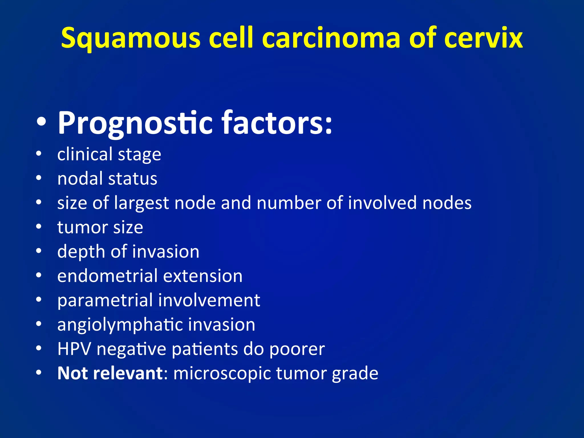 Carcinoma of cervix pathology | PDF