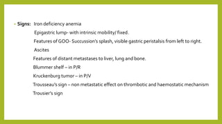 CARCINOMA STOMACH Etiology, clinical features.pptx