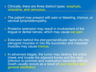 Carcinoma buccal mucosa | PPTX