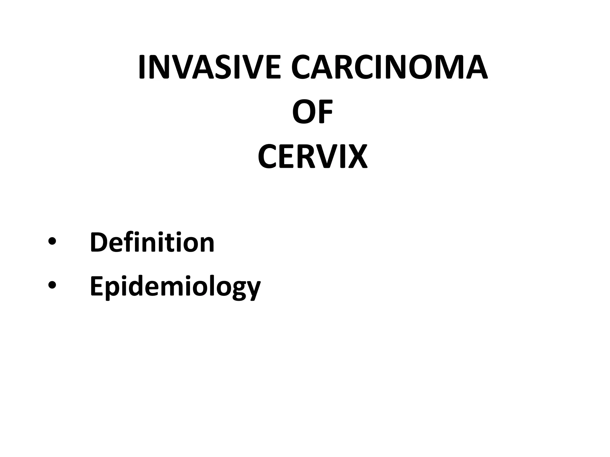Carcinoma cervix by Dr roman | PPTX