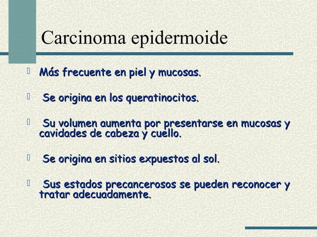 Carcinoma epidermoide | PPT