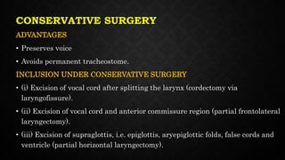 Carcinoma larynx | PPTX