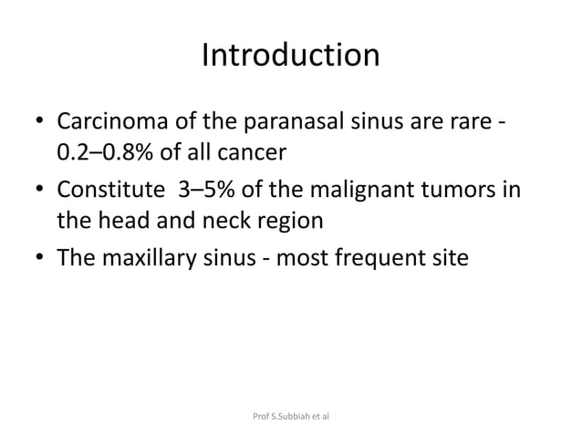 Carcinoma Maxillary sinus | PPTX