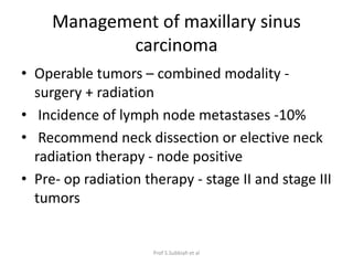 Carcinoma Maxillary sinus | PPTX