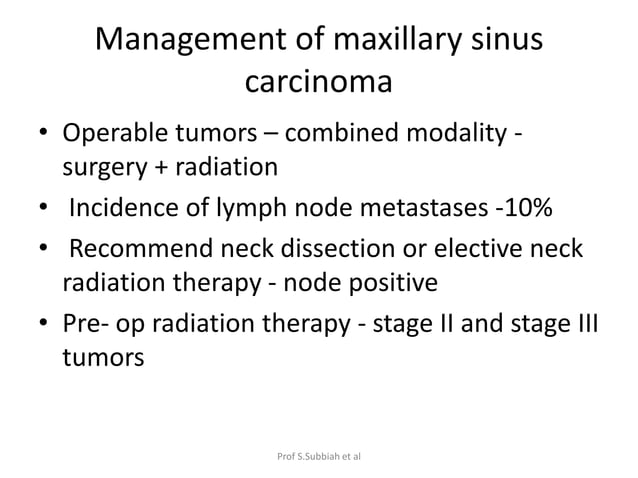 Carcinoma Maxillary sinus | PPTX