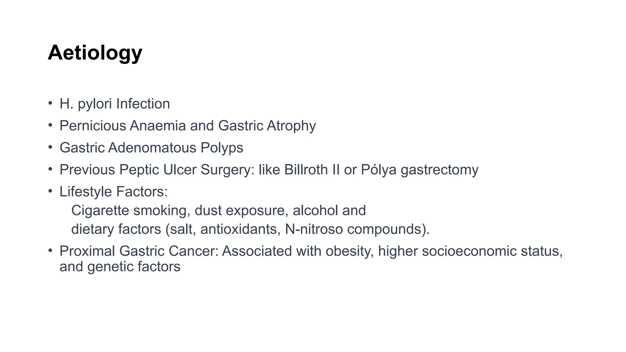 Carcinoma of Stomach - presentation by residents | PPTX