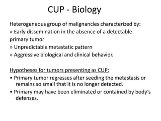 Carcinoma of unknown primary | PPT