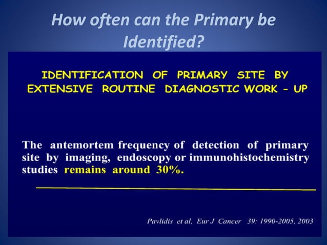 Carcinoma of unknown primary | PPT