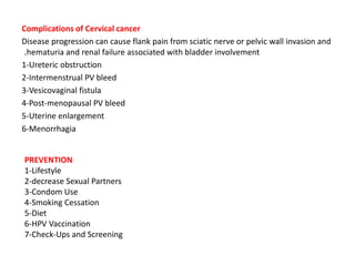 Carcinoma of uterine & cervix | PPT