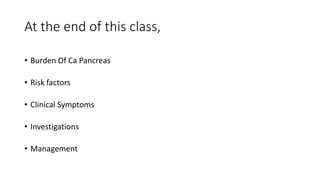 Carcinoma pancreas | PPT
