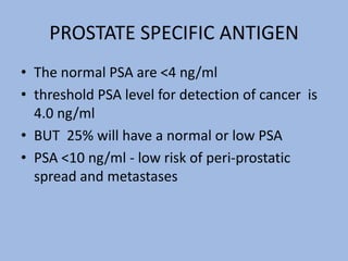 Carcinoma prostate | PPTX