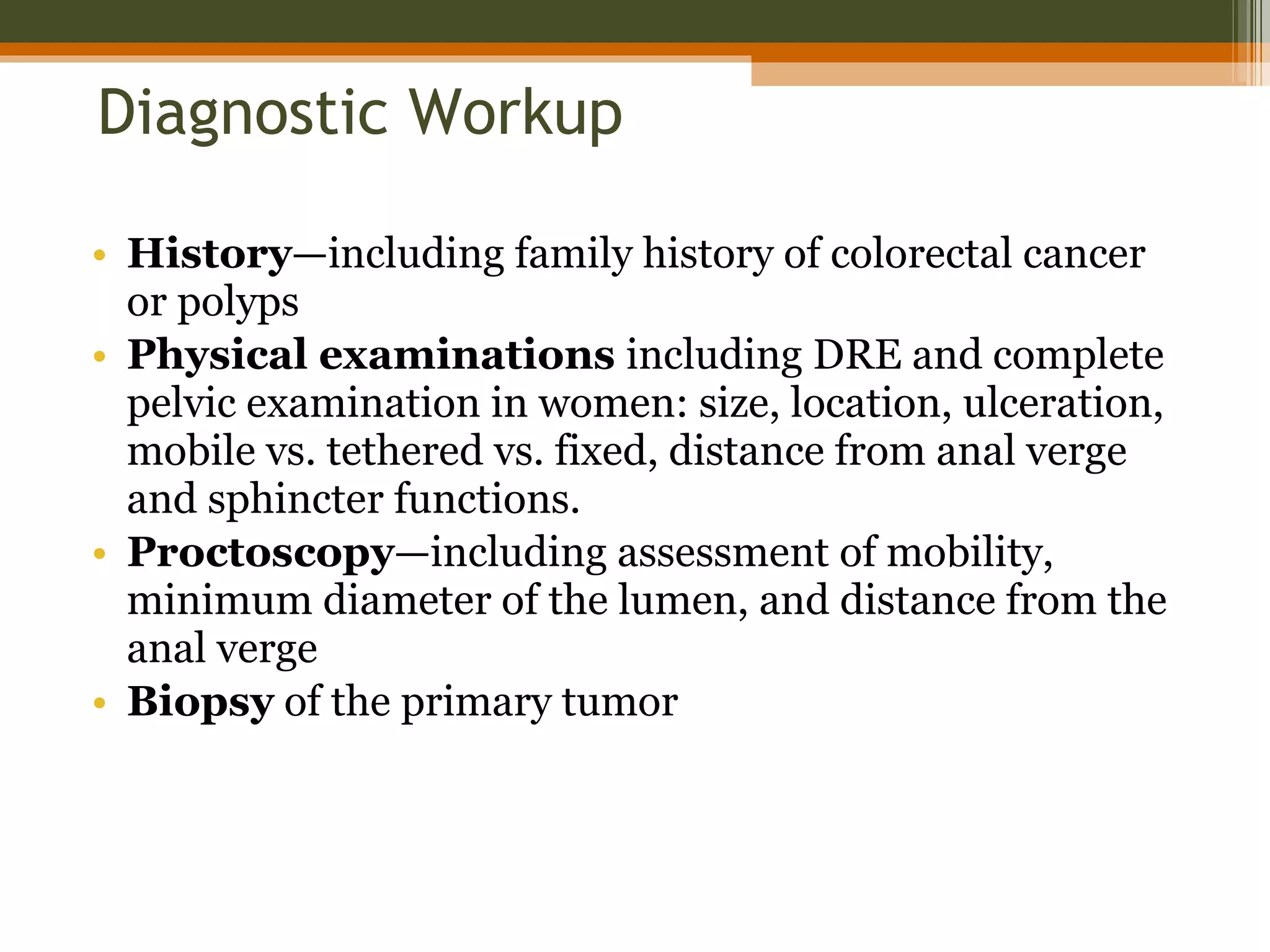 Carcinoma rectum (Rectal Cancer) | PPT