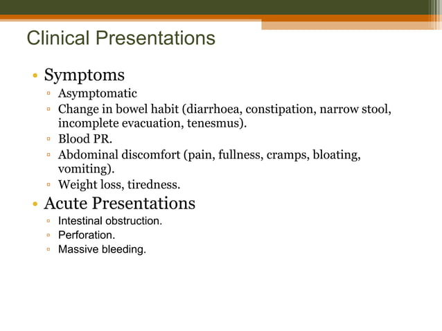 Carcinoma rectum (Rectal Cancer) | PPT