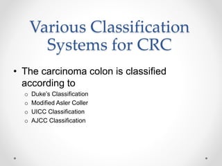 Carcinoma rectum & colon part 2 | PPT