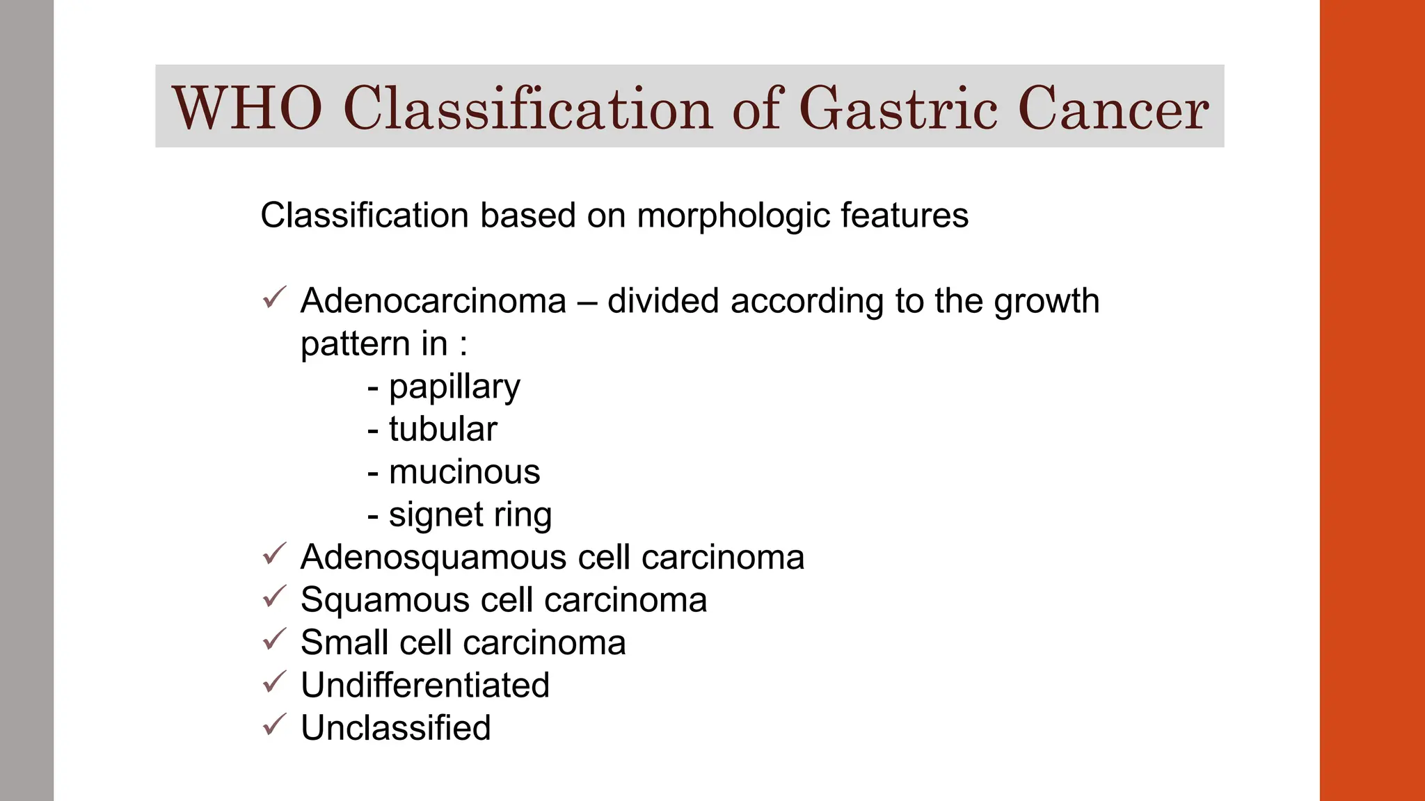 CARCINOMA STOMACH- ETIOLOGY, CLINICAL FEATURES & INVESTIGATIONS | PPTX