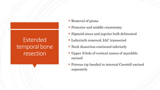Carcinoma temporal bone | PPTX