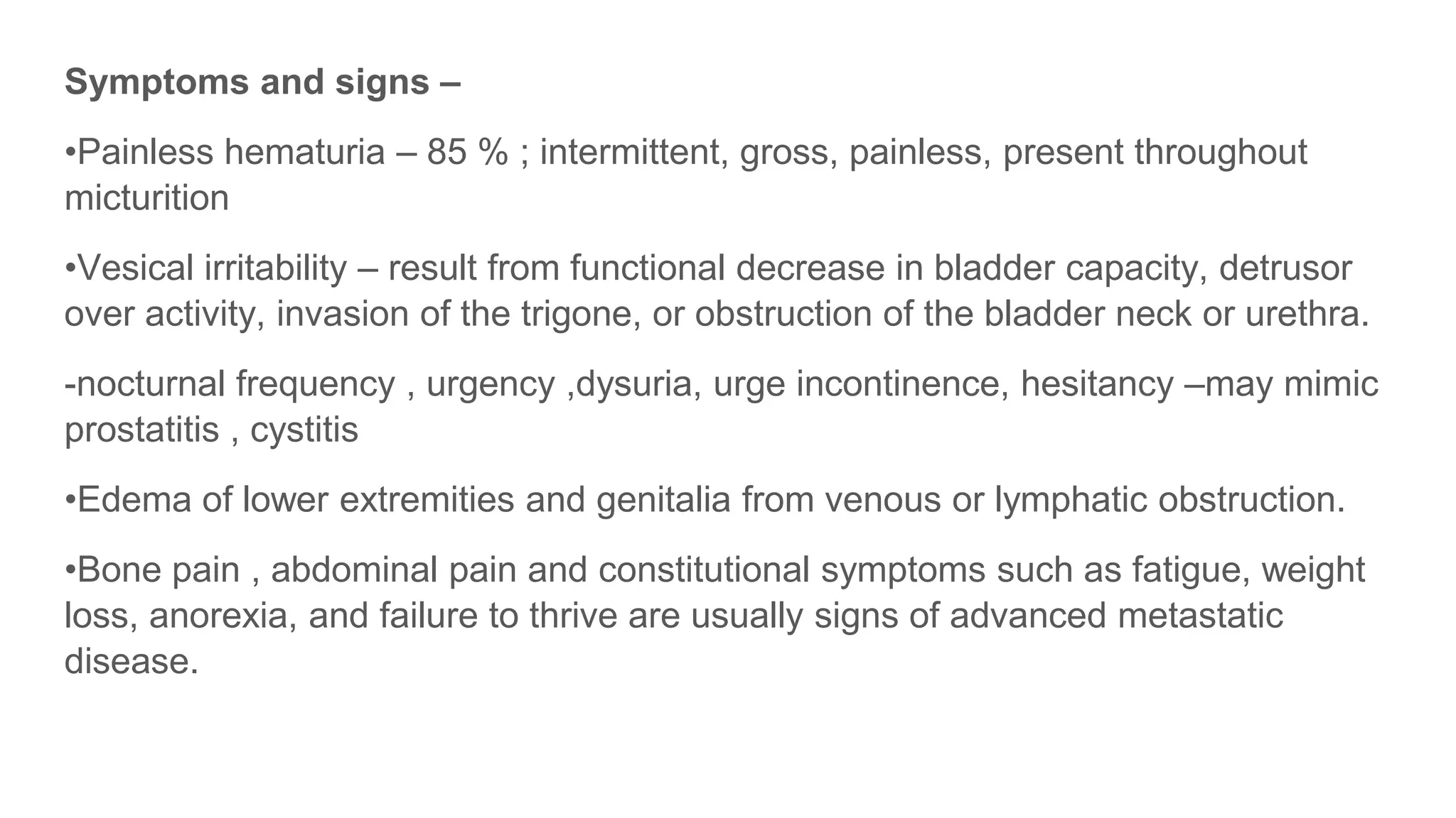 Carcinoma urinary bladder | PPTX