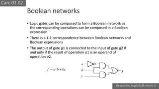 CArcMOOC 03.02 - Switching networks and combinational circuits | PDF