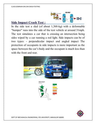 Car crash testing | DOCX