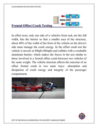 Car crash testing | DOCX