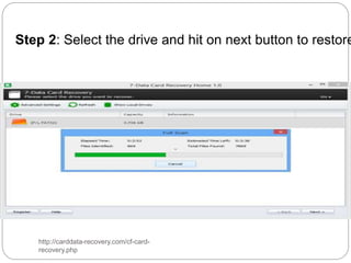 Restore Data from Damaged or Inaccessible CF Card | PPTX