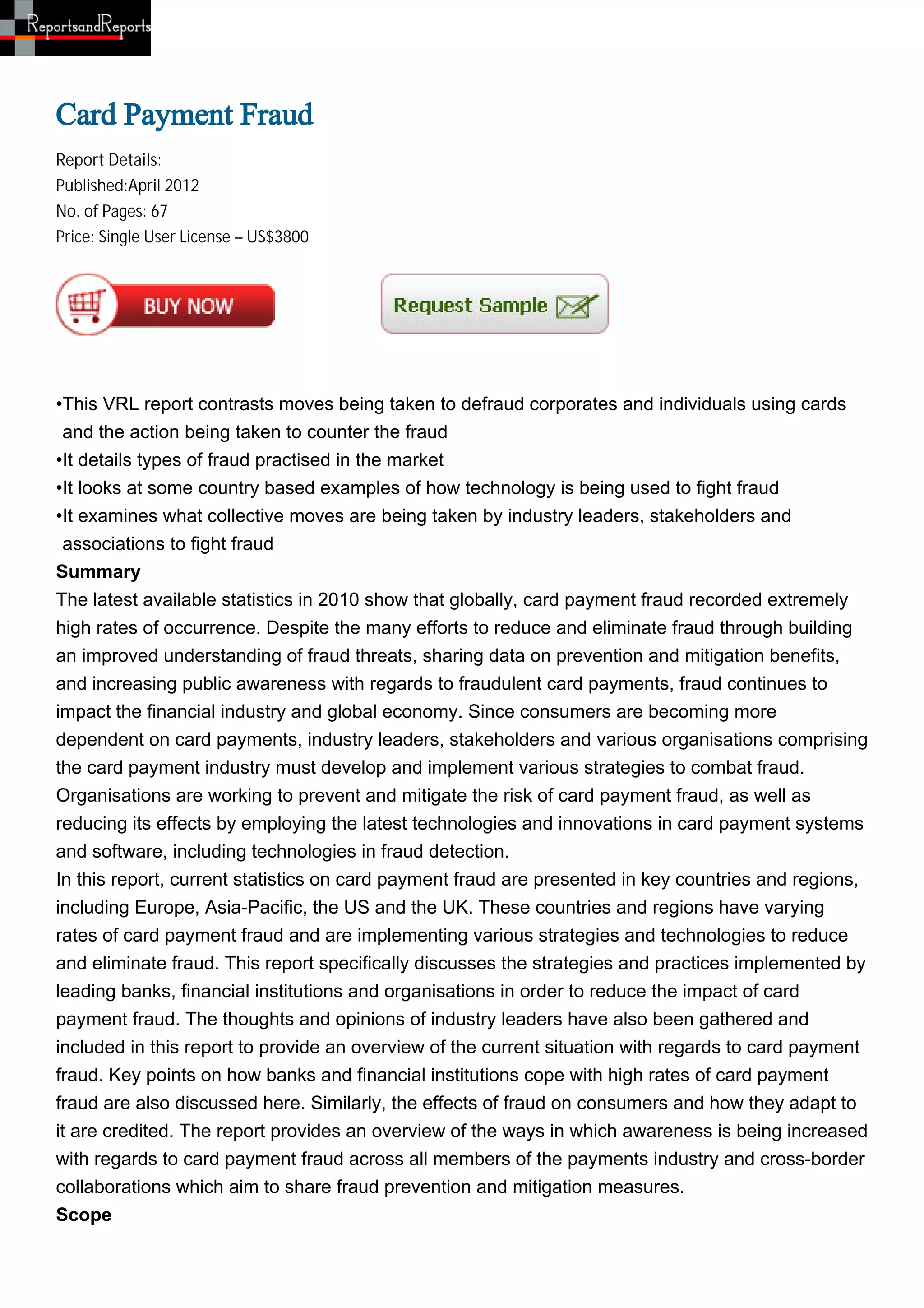 Card Payment Fraud | PDF