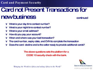 Card Security Training Powerpoint Presentation | PPT