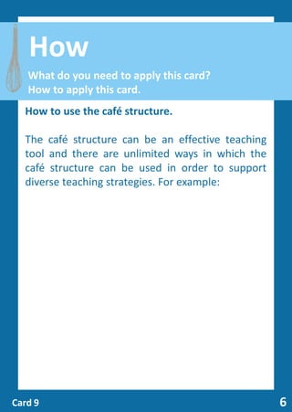 Card 9 classroom cafe | PPTX