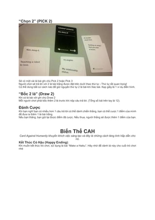 Card against humanity | PDF