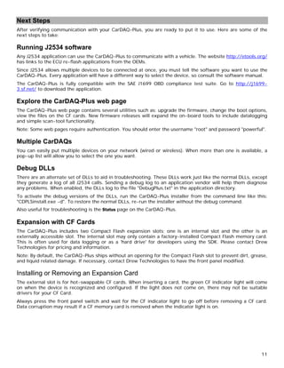 CarDAQ Plus Manual from Clark Heintz Tools & Equipment LLC | PDF