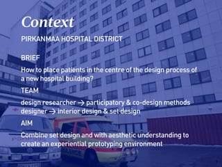 Cardboard Hospital - Prototyping Patient-centered Hospital Environments ...