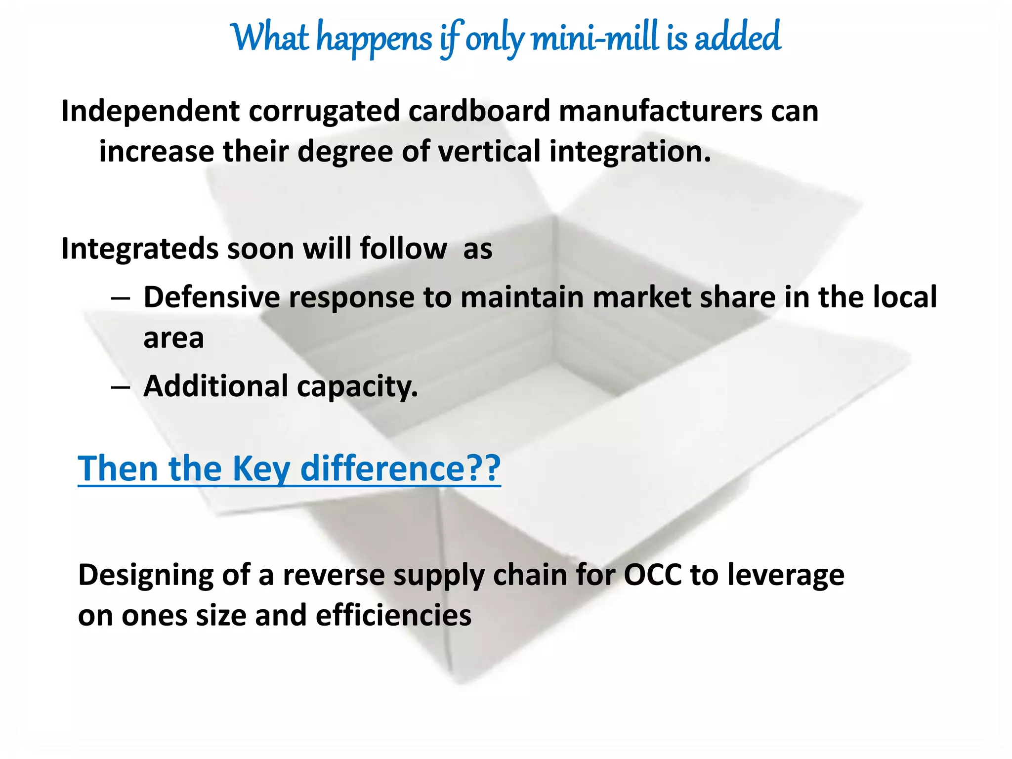 SCM case study: Cardboard mfg units | PPTX
