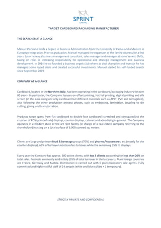 Cardboard packaging two_pager | PDF