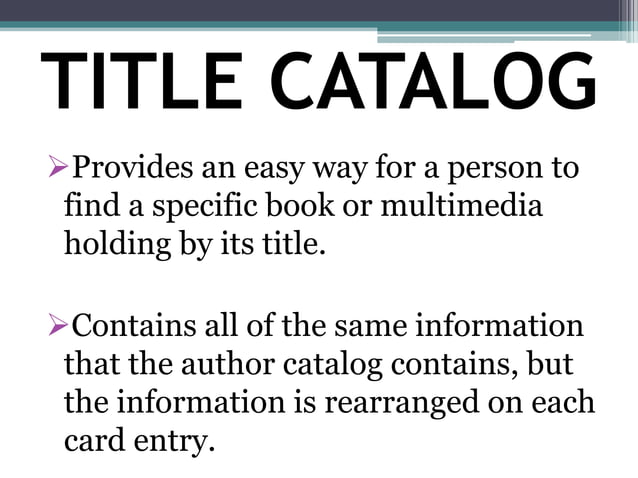Card catalog - GRADE 7 | PPTX | Search | Internet
