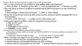 Nnatutukoy ang card Catalog at OPAC.pptx