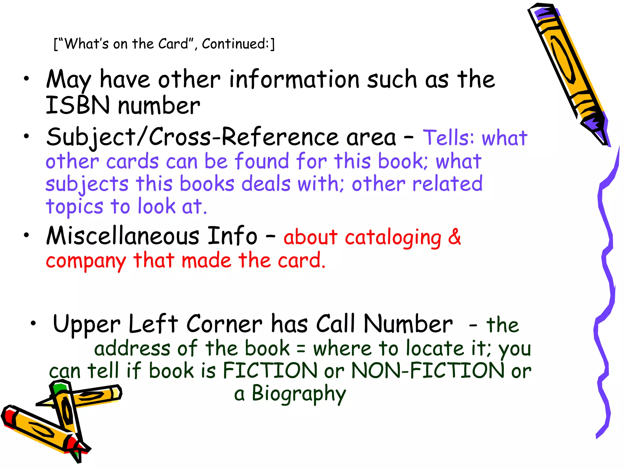 Card catalog (library) | PPT
