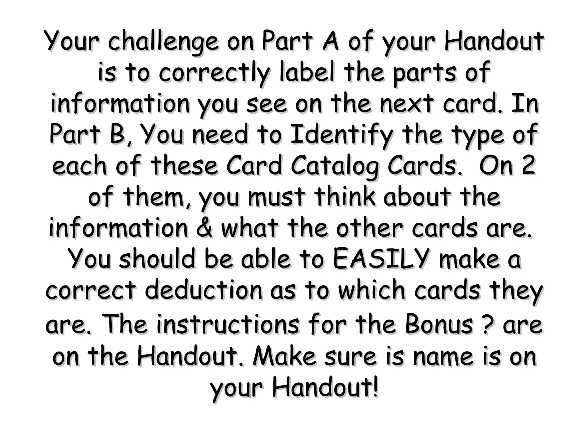 Card catalog (library) | PPT