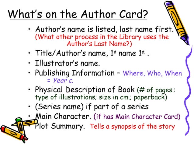 Card catalog (library) | PPT